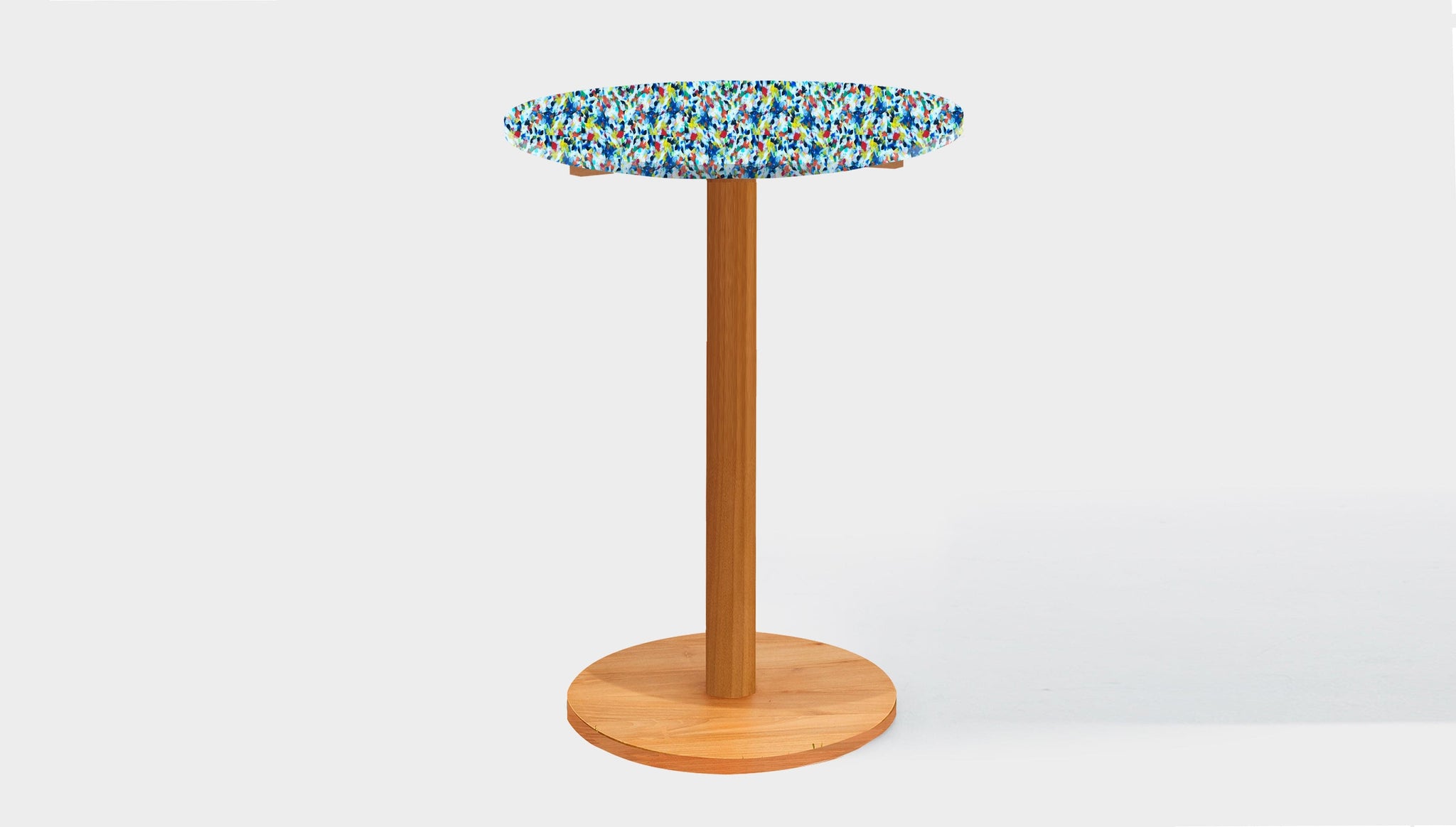 Bob Pedestal Table Cafe & Bar Table - Recycled Bottle Tops (2 heights ...